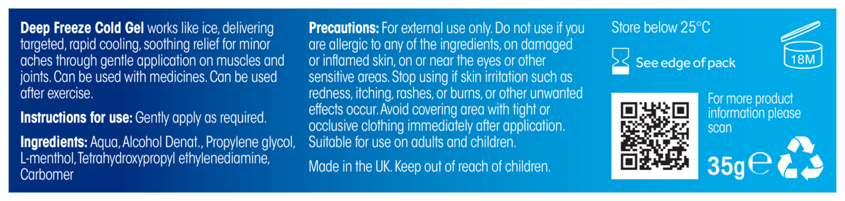 Cold Gel - Deep Freeze - | Mentholatum