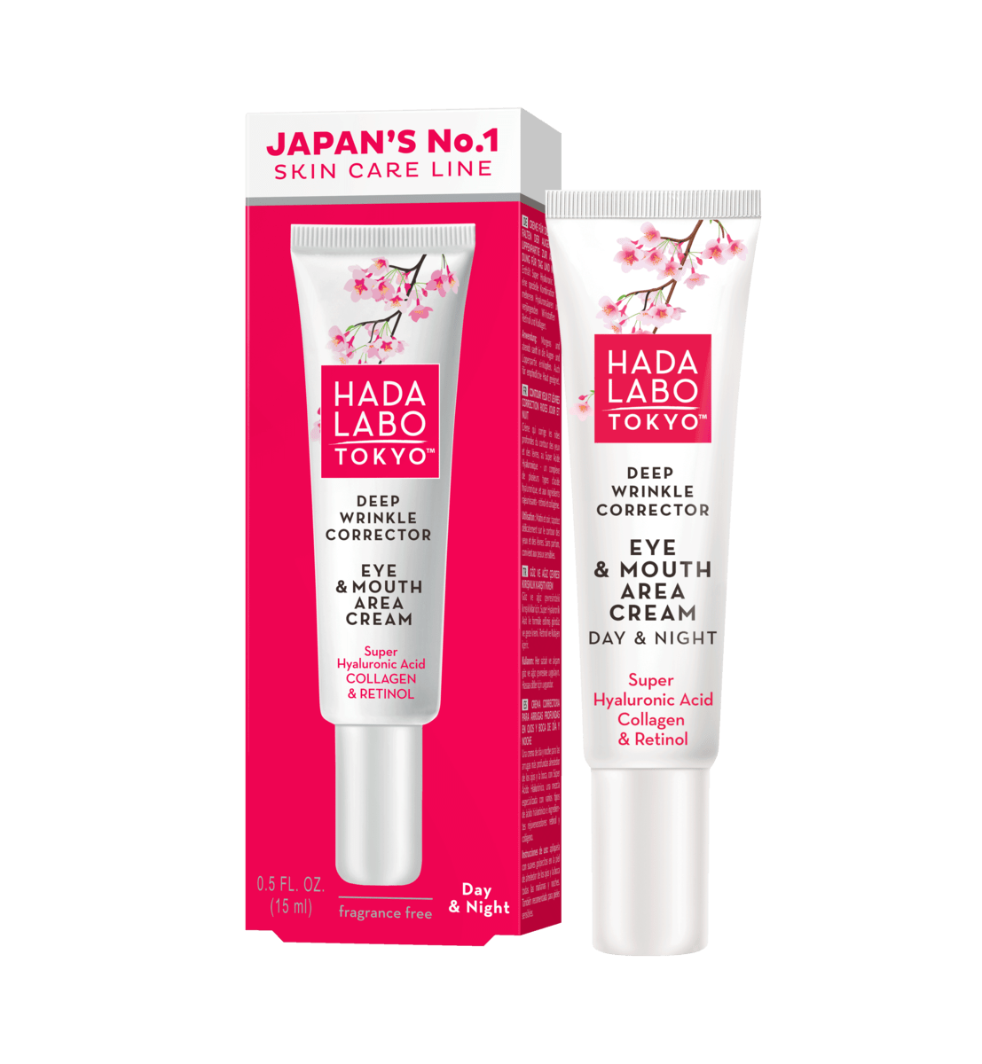 Wrinkle Corrector Eye & Mouth Cream - Hada Labo Tokyo - | Mentholatum