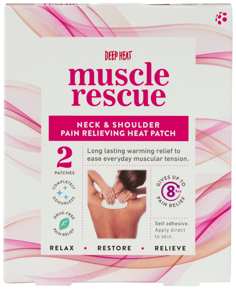 Neck & Shoulder Pain Relieving Heat Patch - Muscle Rescue - | Mentholatum